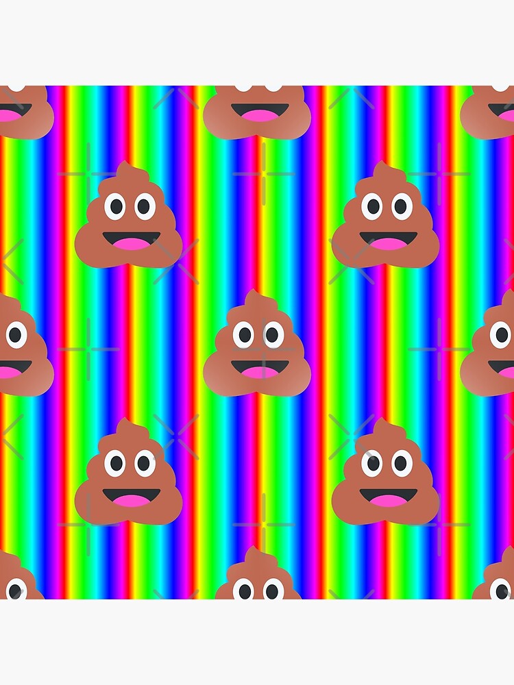 "rainbow poop emoji" Art Print by gossiprag | Redbubble