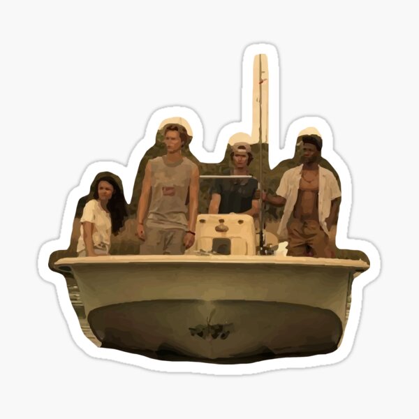 " Pouges Outer Banks- Color" Sticker for Sale by designs-hj | Redbubble