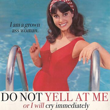 "DO NOT YELL AT ME" Poster for Sale by binchcity | Redbubble