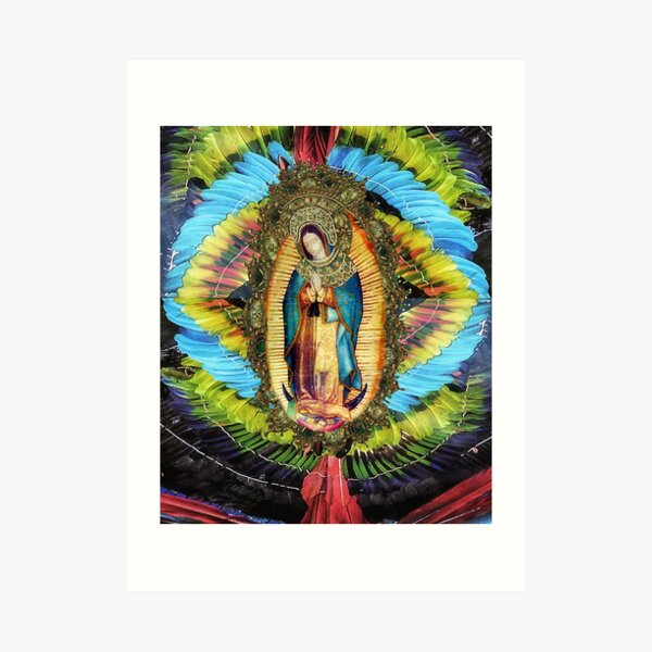 "Our Lady of Guadalupe Mexican Virgin Mary Mexico Aztec Tilma 20-103 ...