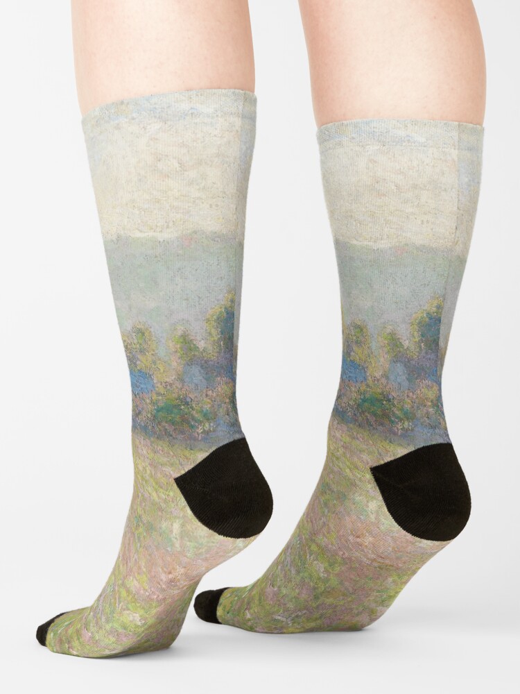 "Haystacks, Midday by Claude Monet" Socks by VintageArchive | Redbubble