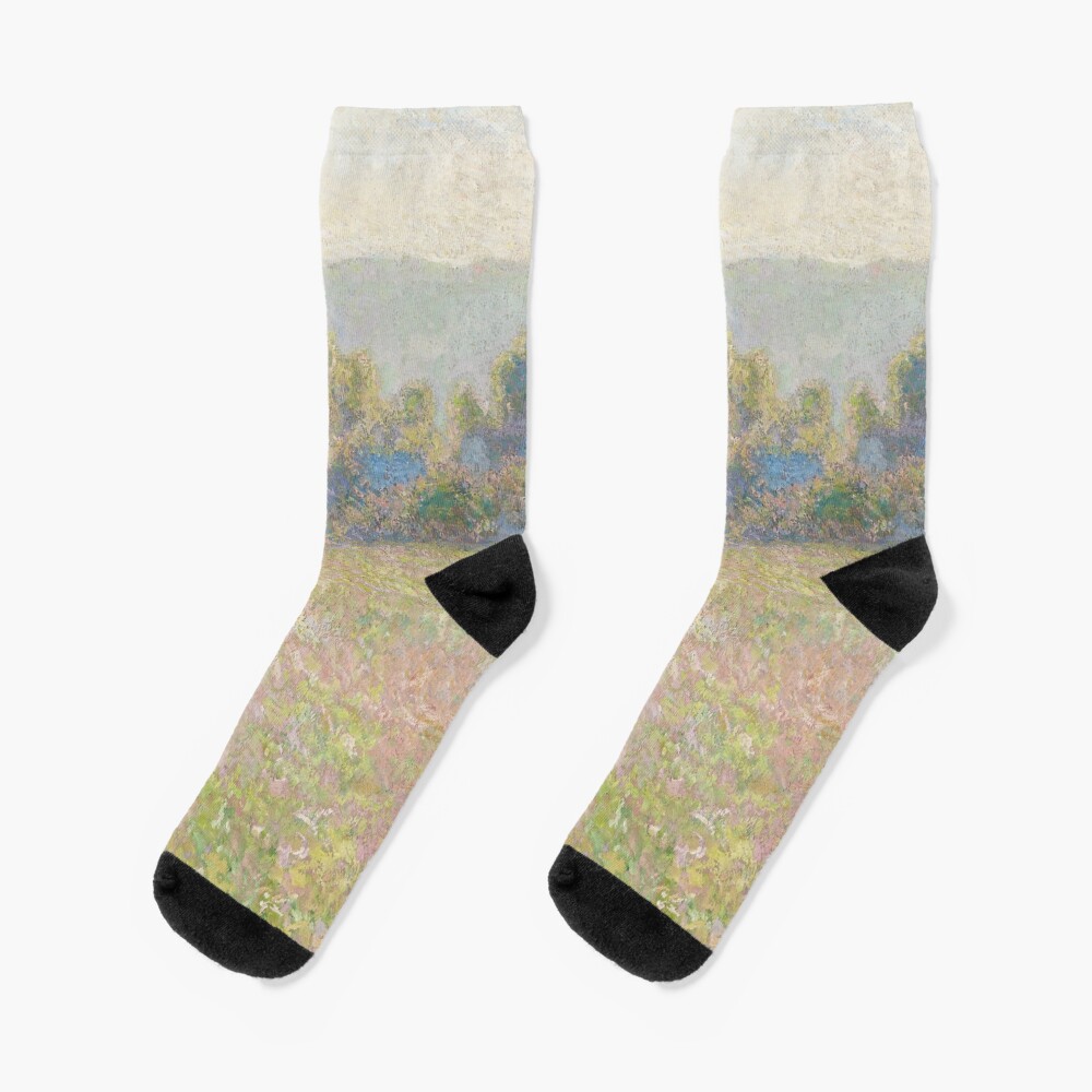 "Haystacks, Midday by Claude Monet" Socks by VintageArchive | Redbubble