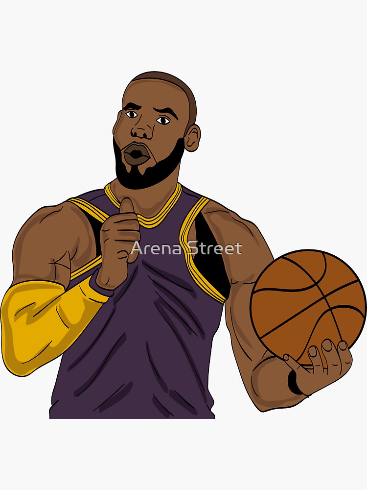 "Lebron James lakers " Sticker for Sale by rodrigo93540961 | Redbubble