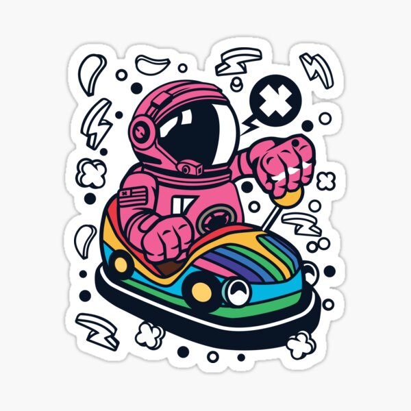"Bumper Rainbow car" Sticker for Sale by Nickelparis | Redbubble
