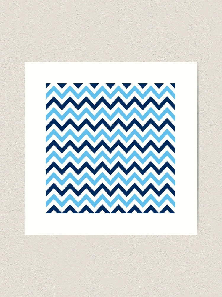 Blue Chevron Patterns