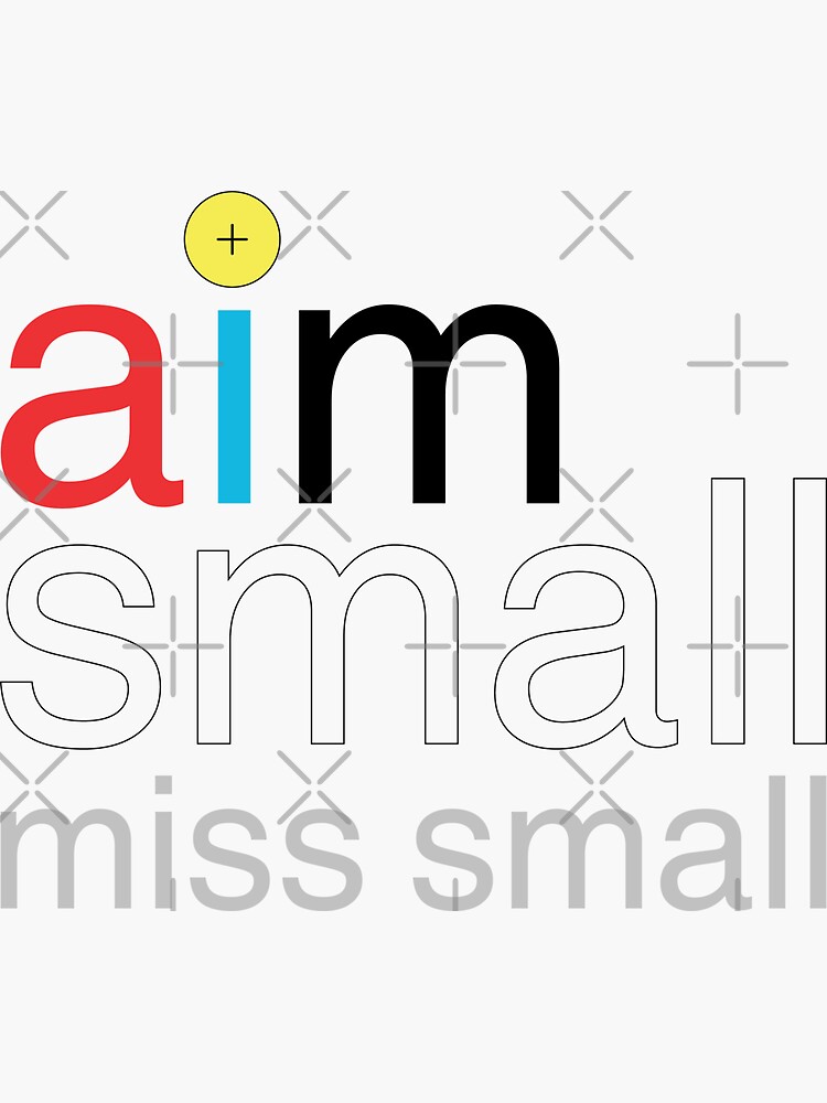 "Archery Aim small miss small design" Sticker for Sale by ...