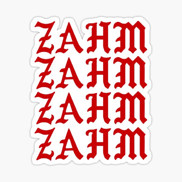 "I Feel Like Zahm" Sticker for Sale by maeirvin | Redbubble