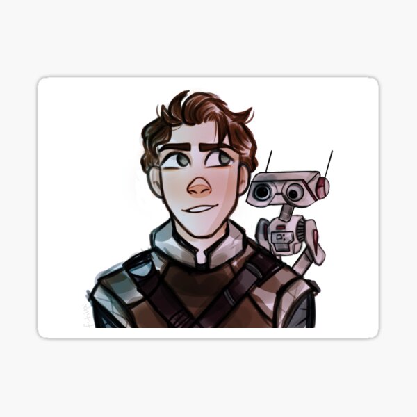 "Cal and BD-1" Sticker by futiiqx | Redbubble