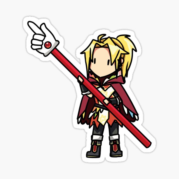 "chibi motoyasu pointer" Sticker for Sale by vickytea | Redbubble