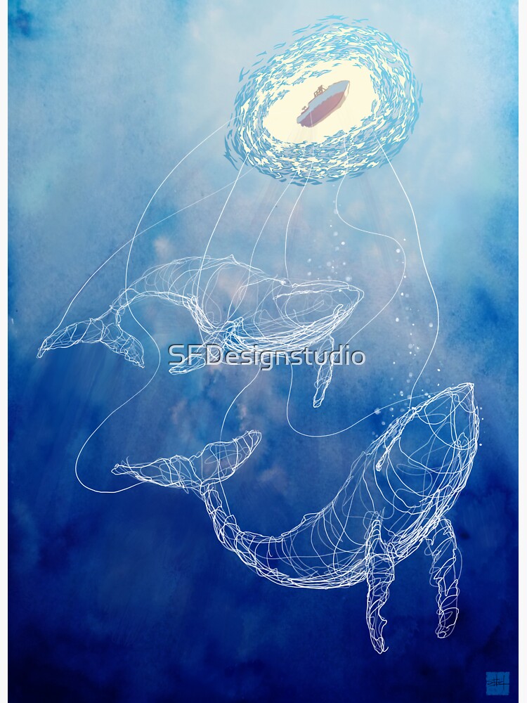 "Moby Dick" Sticker by SFDesignstudio | Redbubble