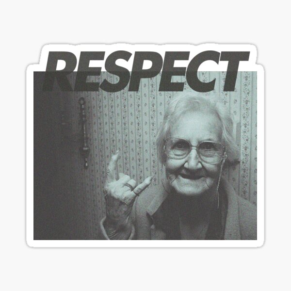 "Respect" Sticker for Sale by actionrepublic | Redbubble