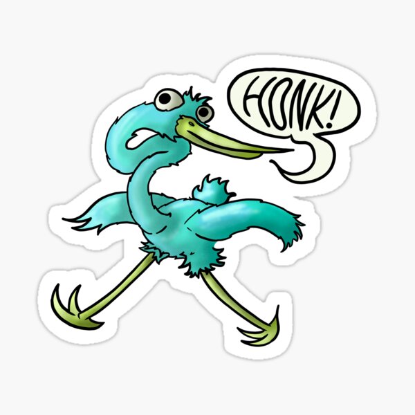 "HONK!" Sticker for Sale by tomasthestrange | Redbubble