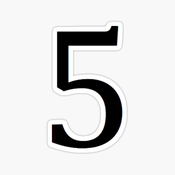 "Five" Sticker by eman403 | Redbubble
