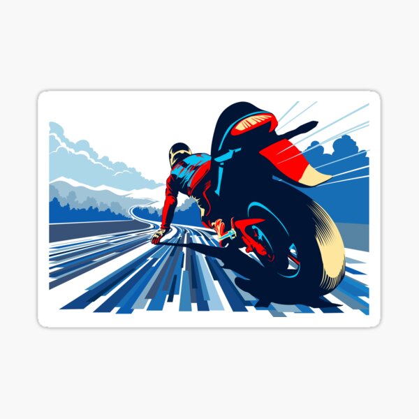 "Motor racer speed demon" Sticker for Sale by SFDesignstudio | Redbubble