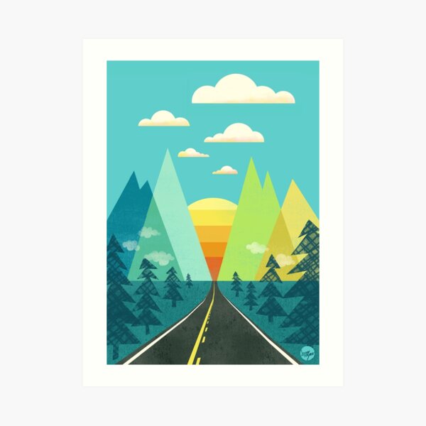 "the Long Road" Art Print for Sale by expomonster | Redbubble