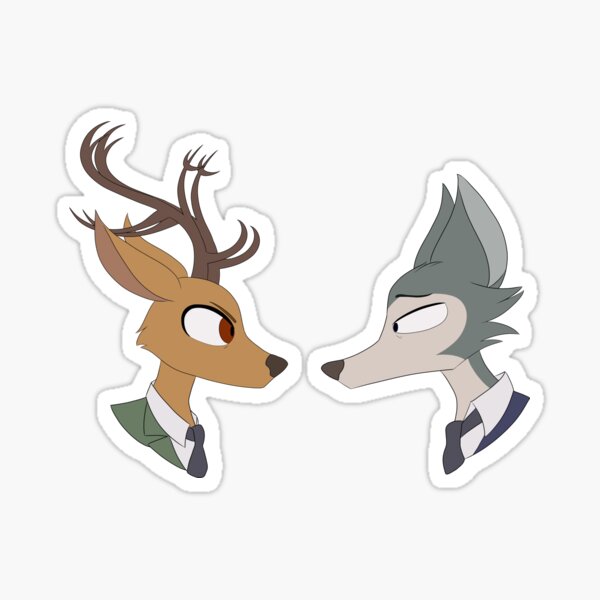 "Beastars- Louis and Legoshi" Sticker for Sale by HeyItsToon | Redbubble