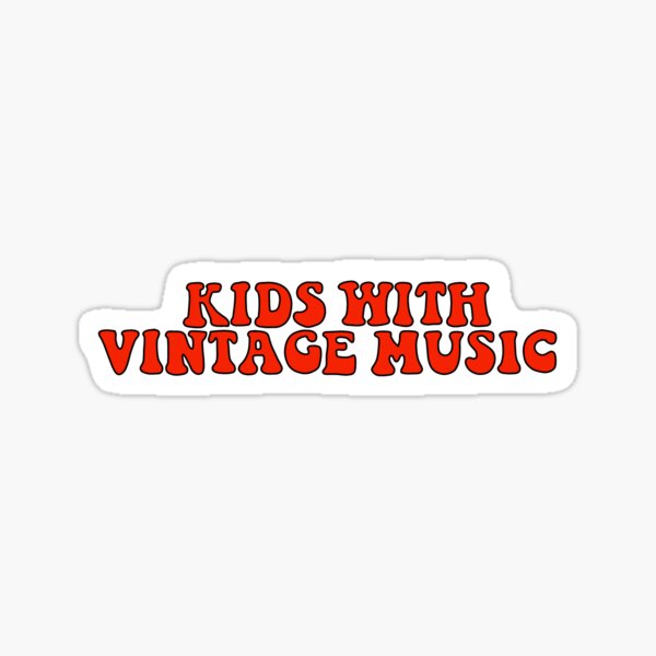 "Kids with Vintage Music" Sticker for Sale by themadelinerock | Redbubble