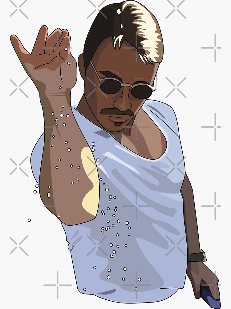 "Salt Bae meme" Sticker for Sale by pixellucyart | Redbubble