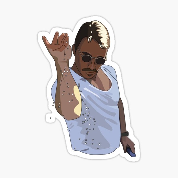"Salt Bae meme" Sticker for Sale by pixellucyart | Redbubble