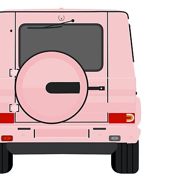 "G Wagon (pink)" Sticker for Sale by shoproseiowa | Redbubble
