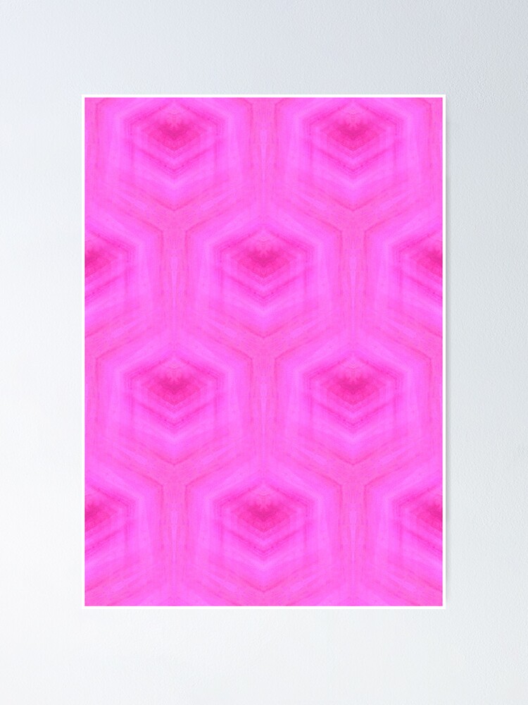 "Hexagonal Haze" Poster by skr-designs | Redbubble