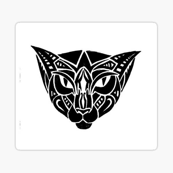 "Cat logo" Sticker by AndyFleischer | Redbubble