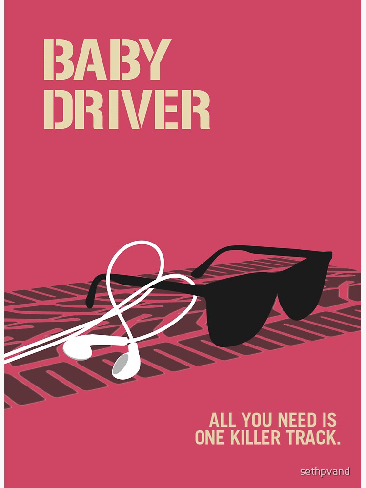 "Baby Driver Poster" Sticker for Sale by sethpvand | Redbubble
