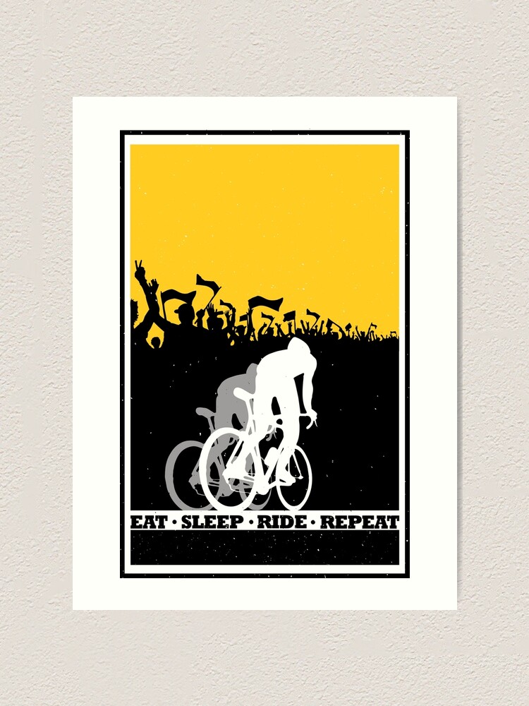 "Eat Sleep Ride Repeat" Art Print for Sale by SFDesignstudio | Redbubble