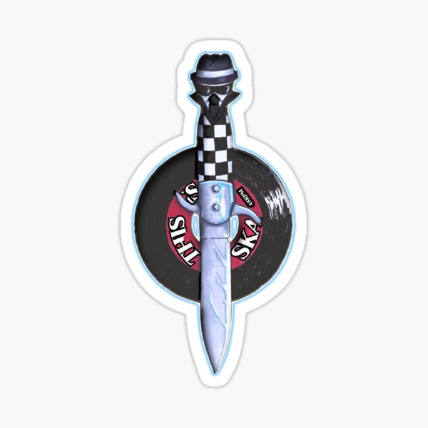 "Ska Stiletto" Sticker by Brownbag | Redbubble