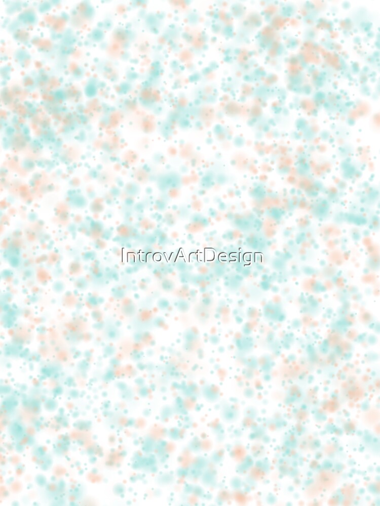 "Mint & Peach Pastel Paint Splatter" Sticker by IntrovArtDesign | Redbubble