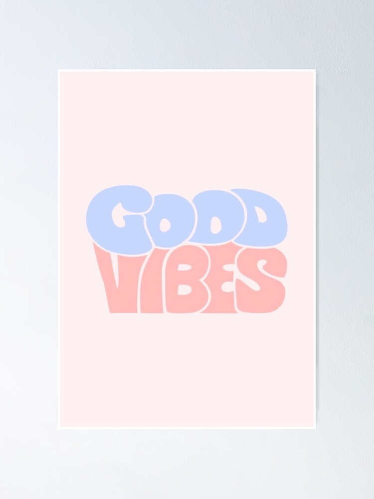 "pastel+retro good vibes~" Poster for Sale by Bixchurse | Redbubble