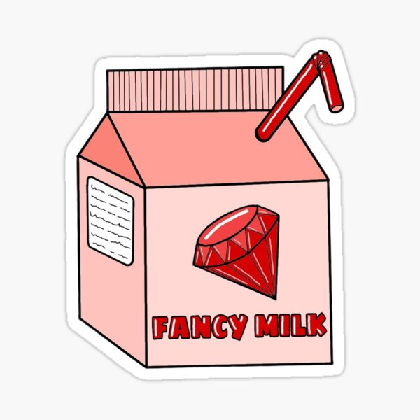 "Fancy Milk Doodle " Sticker for Sale by rekasart | Redbubble