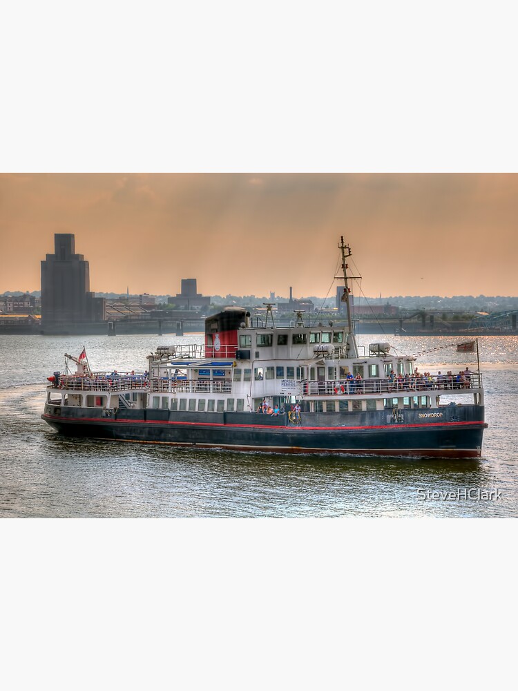 "Mersey Ferry Boat Snowdrop" Sticker by SteveHClark | Redbubble