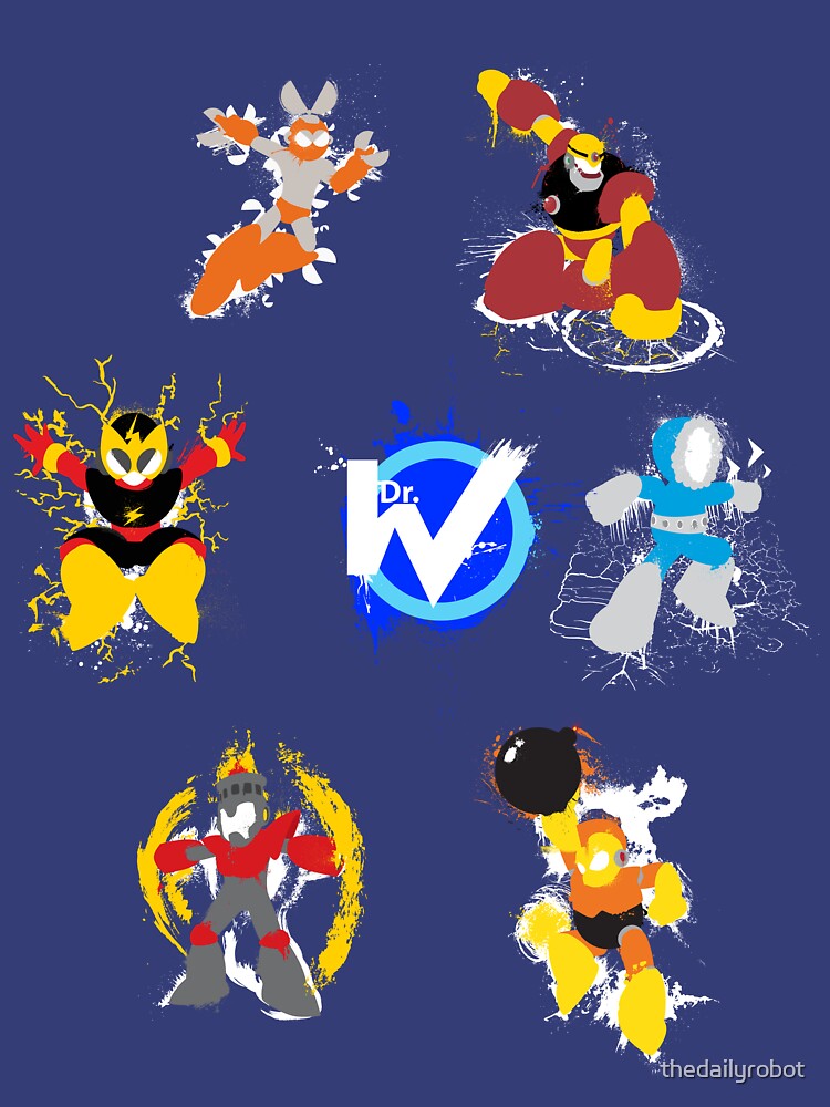 "Robot Masters of Mega Man 1 Splatter Art" T-shirt for Sale by ...