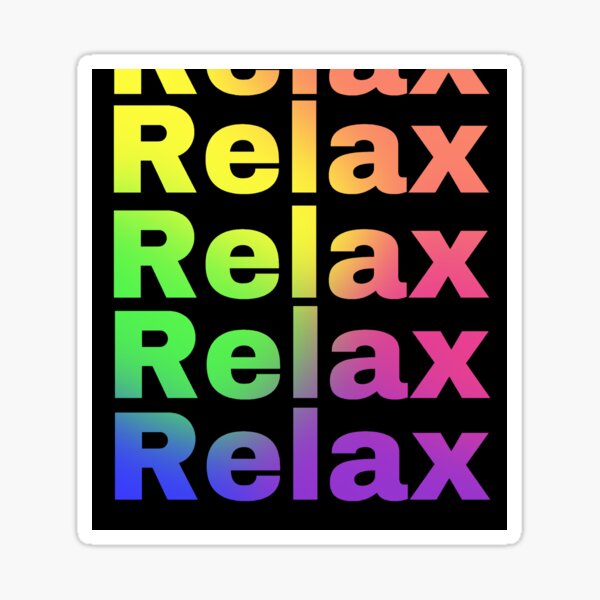 "Relax Rainbow Beach Party" Sticker by SeaNympth | Redbubble