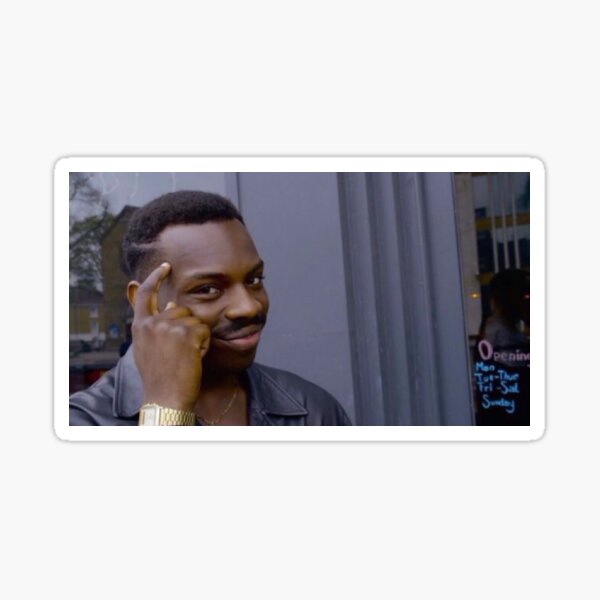 "Roll safe - Smart" Sticker by brainmess | Redbubble