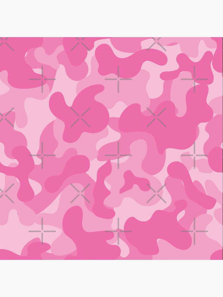 "Pink camouflage" Sticker by RebecaZum | Redbubble