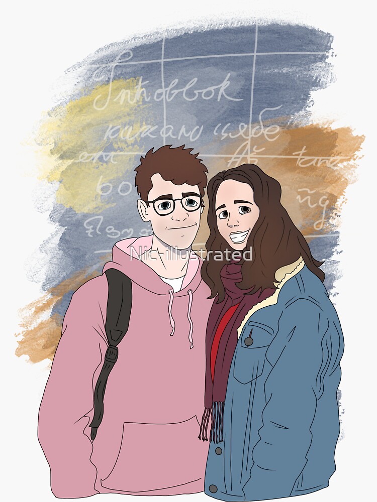 "Commission " Sticker for Sale by Nic-illustrated | Redbubble