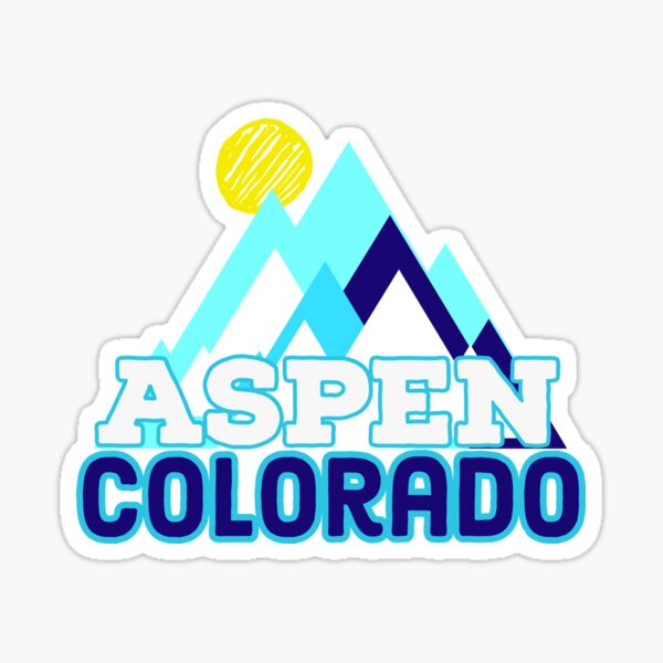 "Aspen Colorado Mountain Sunshine" Sticker for Sale by crickmonster ...