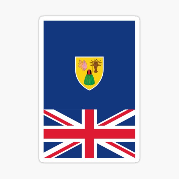 "Turks and Caicos Island Flag" Sticker by identiti | Redbubble