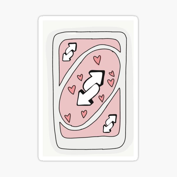"uno reverse card sticker " Sticker for Sale by ellieet | Redbubble