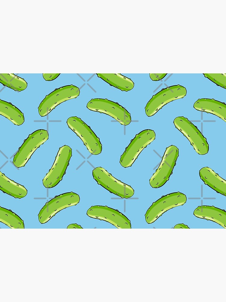 "Pickles - Pickle on blue" Mask by littlearrow | Redbubble