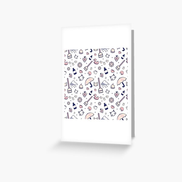 "Mad Libs Rainy Day Cat Cafe" Greeting Card by Acberdec | Redbubble