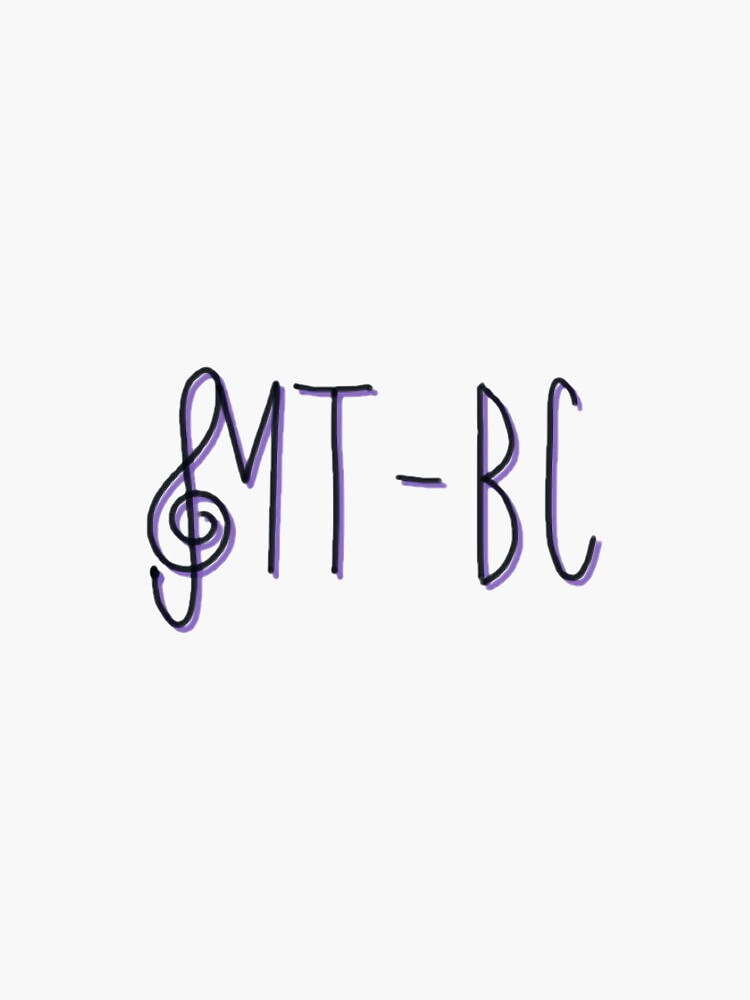 "MT-BC Treble Clef Logo" Sticker for Sale by MegMcCreations | Redbubble
