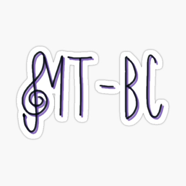 "MT-BC Treble Clef Logo" Sticker for Sale by MegMcCreations | Redbubble