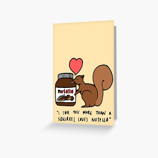 Nutella Greeting Cards | Redbubble