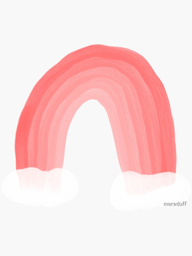 "Pink Rainbow" Sticker by mereduff | Redbubble
