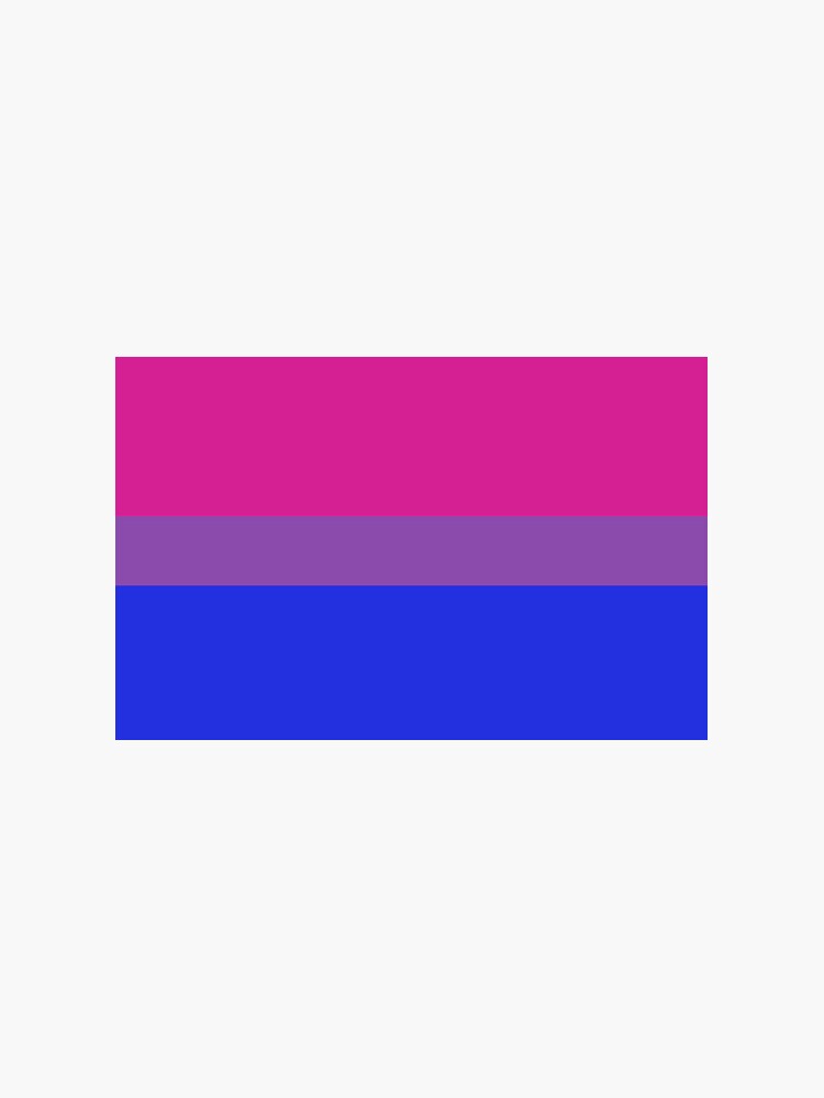 "Basic Bi Pride Flag - Stripes and Tiles" Sticker by RustyDaggers16 ...