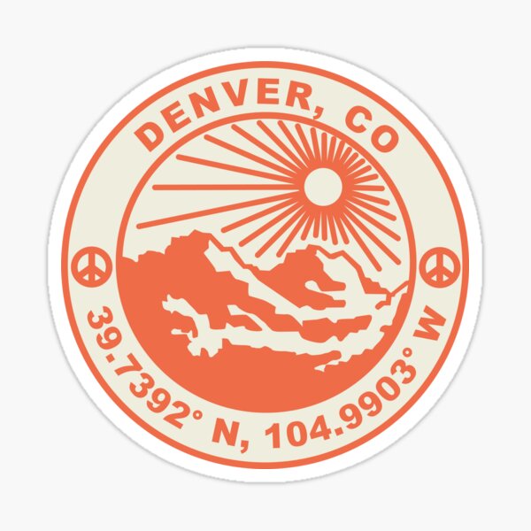 "DENVER COLORADO STICKER" Sticker for Sale by chloechristianm | Redbubble