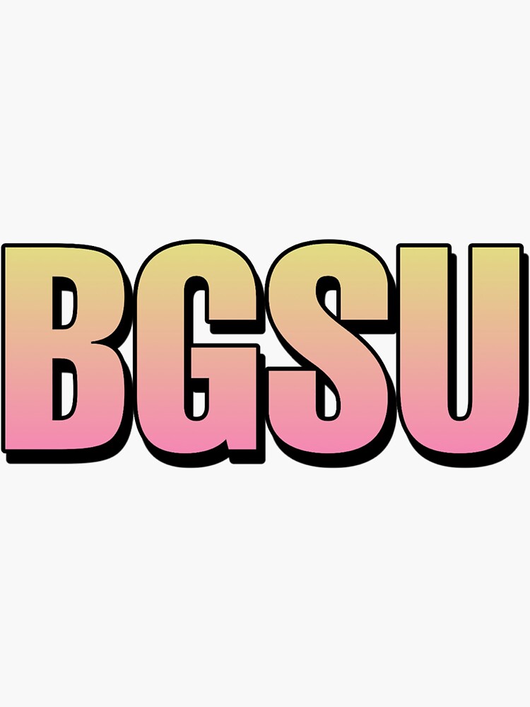 "bgsu" Sticker for Sale by spurgek | Redbubble